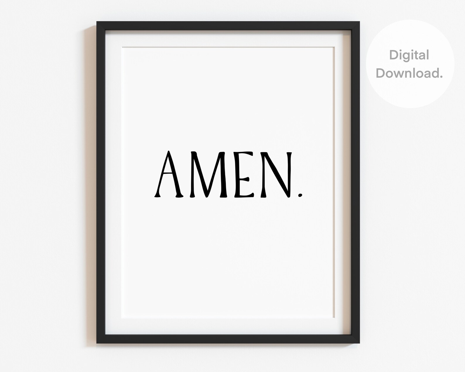 Amen Printables Amen Designs Amen Sign Christian Printable | Etsy