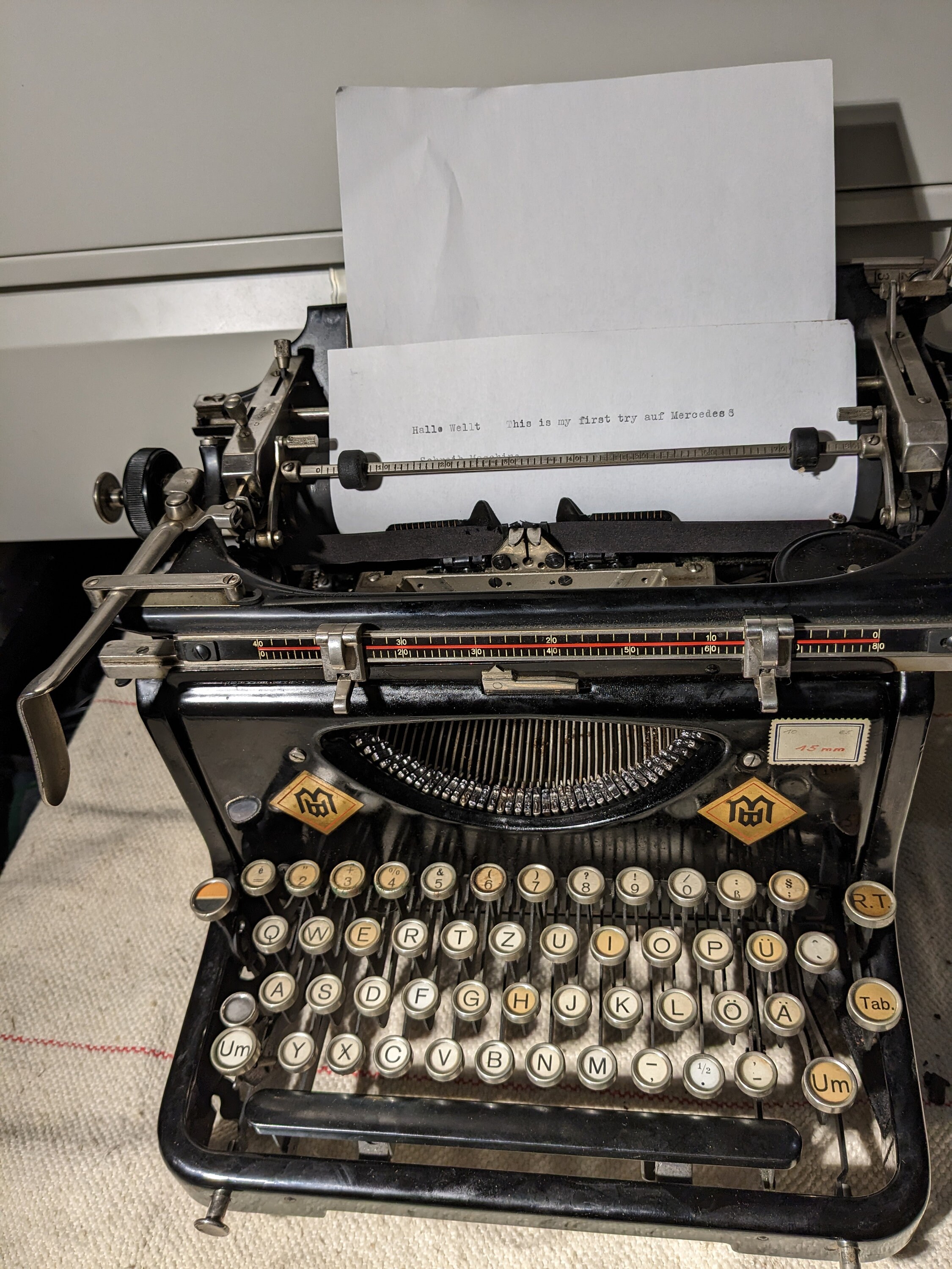 Mercedes Typewriter 1925 Typewriter Collectible - Etsy