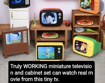 Miniature Working Tv | Etsy