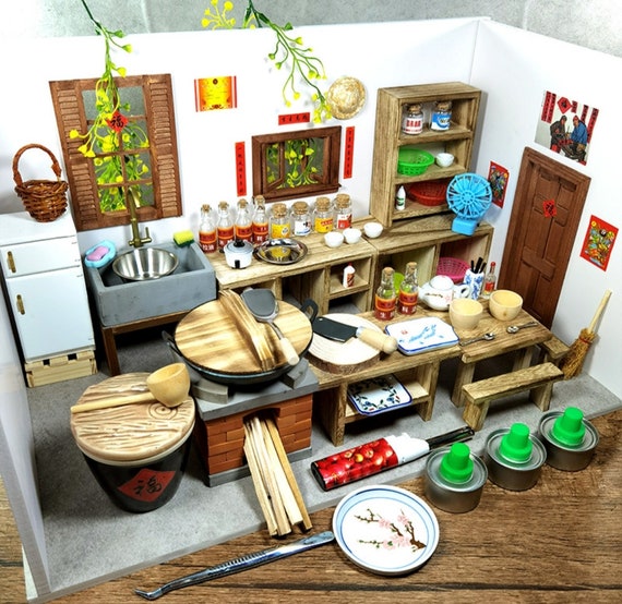 Real Miniature Cooking Kitchen Set Real Mini Kitchen Cooking Etsy UK real-miniature-cooking-kitchen-set-real-mini-kitchen-cooking-etsy-uk