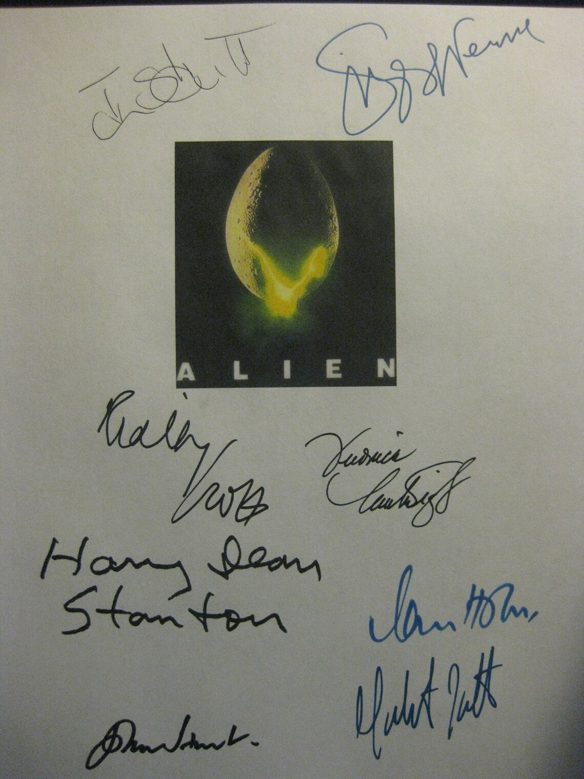 Alien Signed 1979 Film Movie Script Screenplay Autographs | Etsy