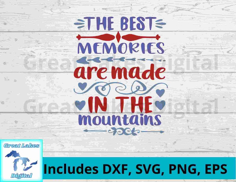 Mountain Life SVG DXF AI eps png all included Create | Etsy