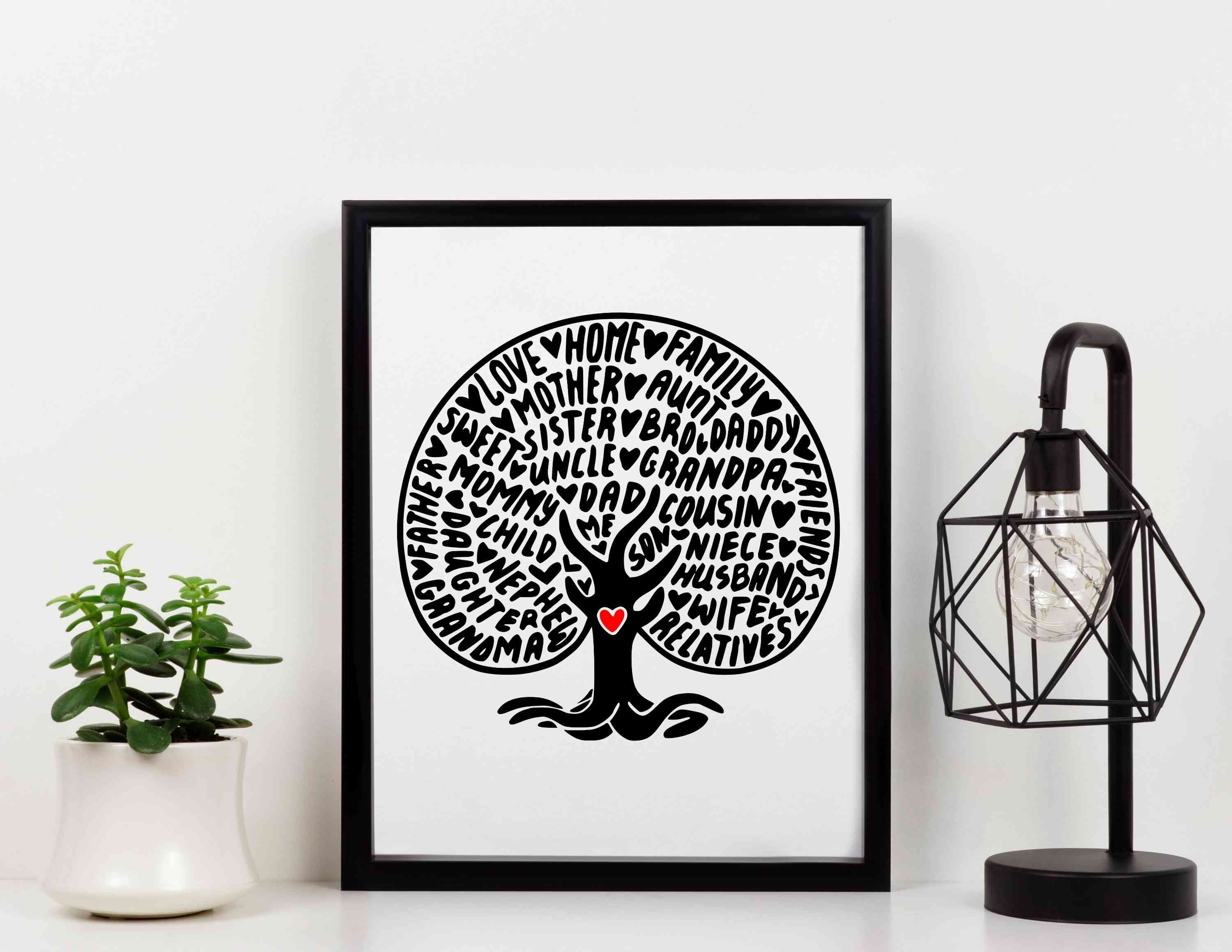 Family Tree Digital File png svg. dxf eps files included | Etsy