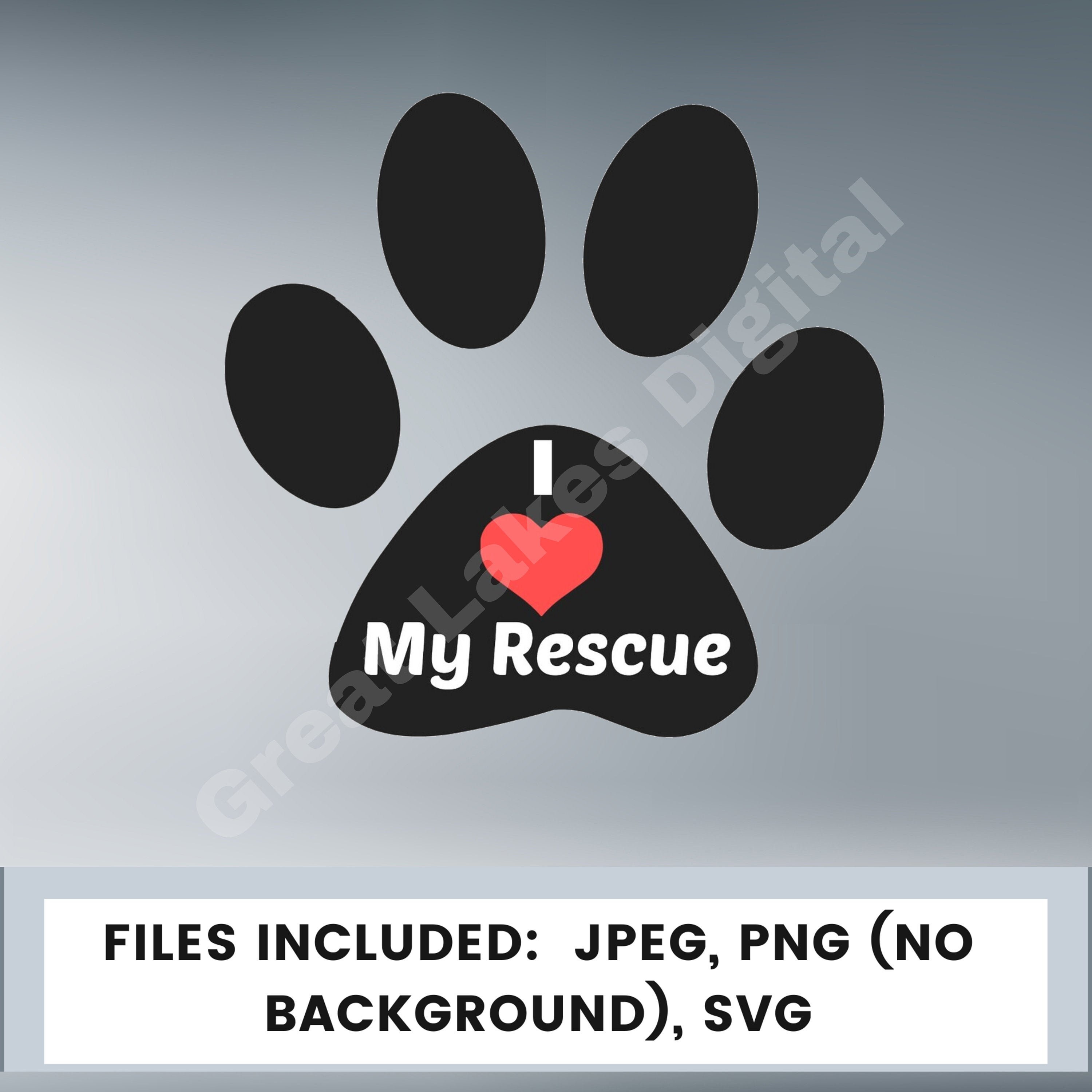 Materials Card Making & Stationery Rescued Dog Bundle Digital Files svg ...