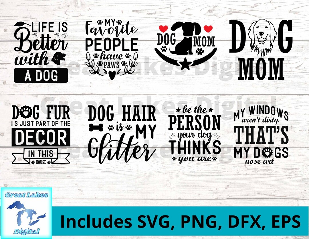 Family Dog Bundle Digital Files Svg Png Included for All 15 - Etsy