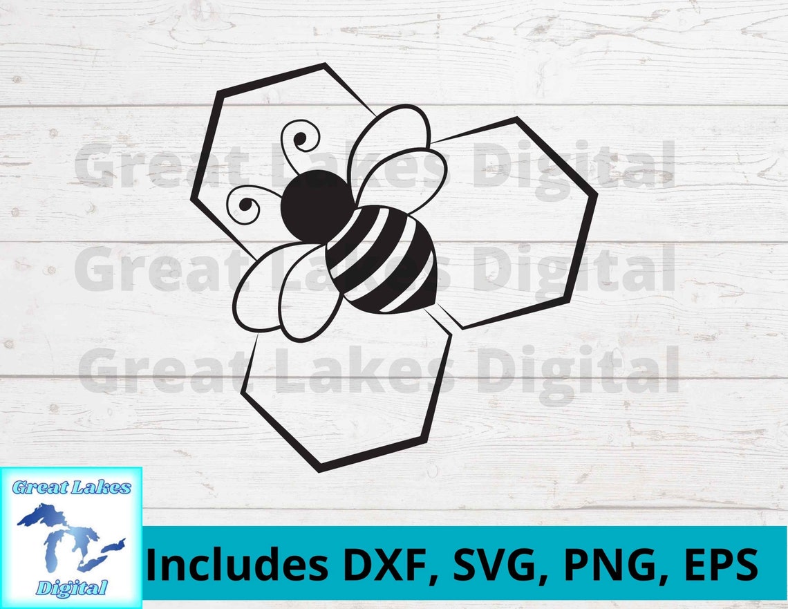 Bee Honeycomb Svg, Dxf, Eps, Png Included! Honeybee Decor Svg, Bee Wall ...