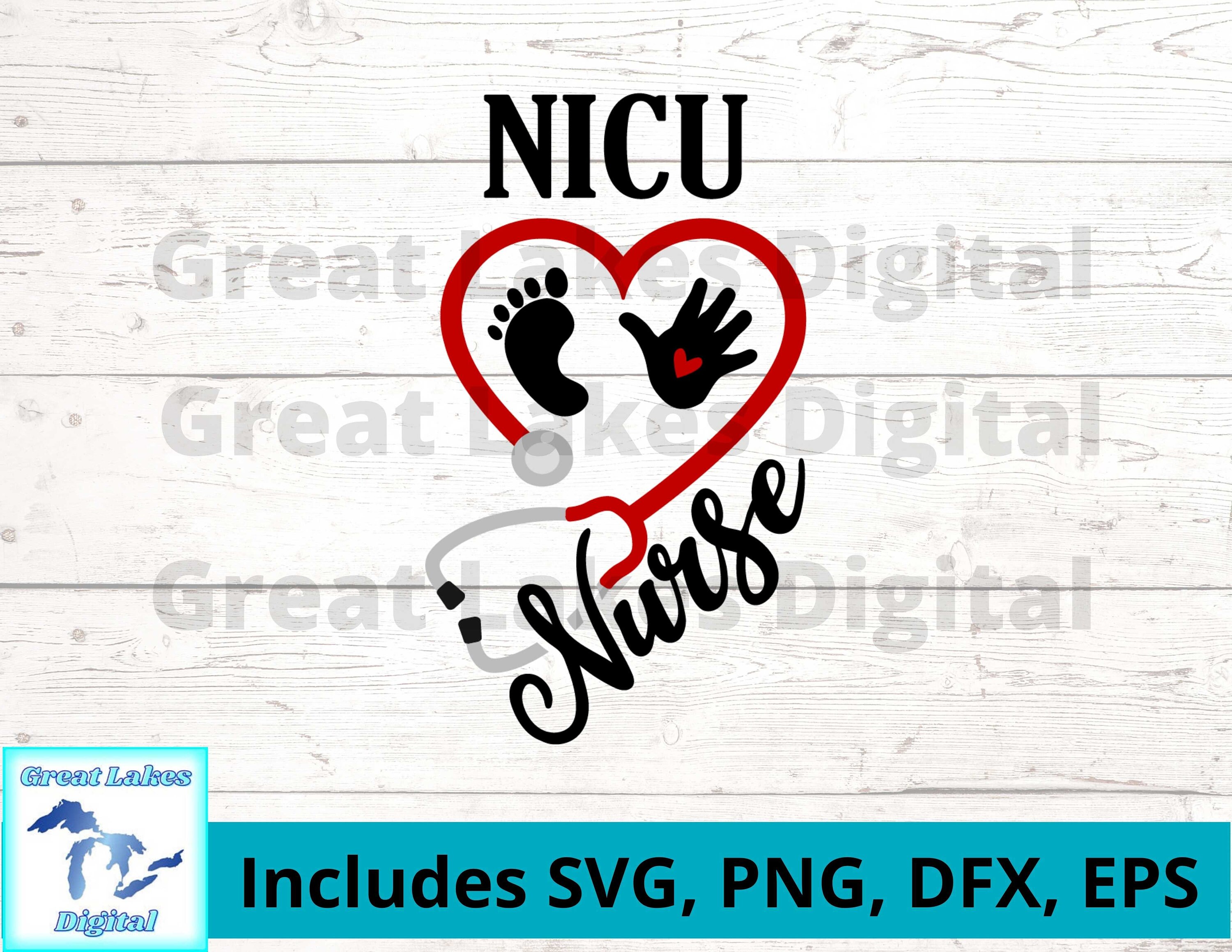 NICU Nurse Png, Svg, Dxf., Eps Files Included! Nurse Gift, NICU Tumbler ...