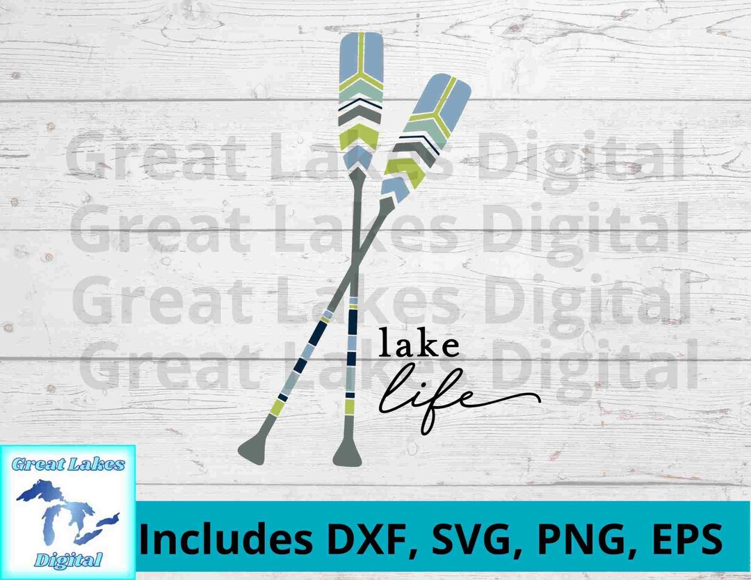 Lake Life Digital File, Png, Svg. Dxf, Eps Files All Included! Make ...
