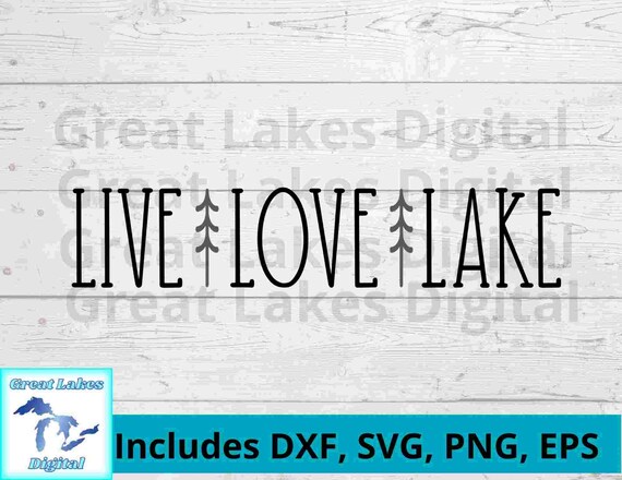 Live Love Lake Farmhouse Sign for Those Who Love the Lake - Etsy