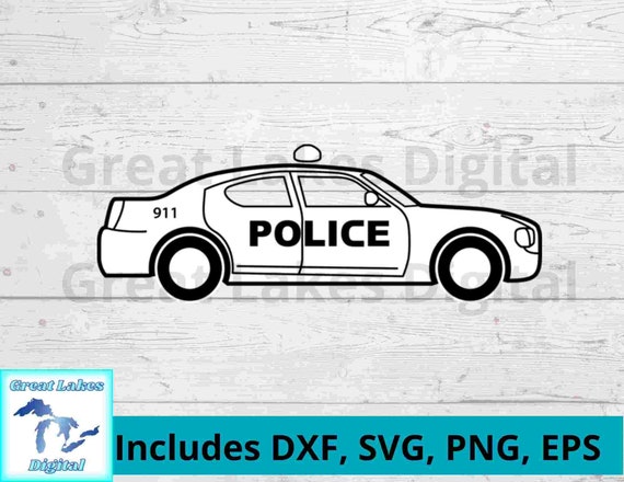Police Car Svg Pdf Png All Included Create Shirts Hats - Etsy New Zealand