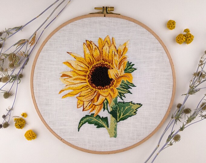 Corn Embroidery Pattern Video Tutorial Corn Plant - Etsy