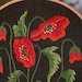 Red Poppy Embroidery Pattern + Video Tutorial, Flower Embroidery Pdf ...