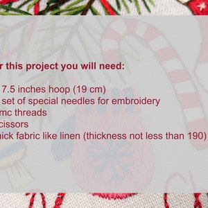 Christmas Tree Branch Embroidery Pattern + Video Tutorial, Merry ...