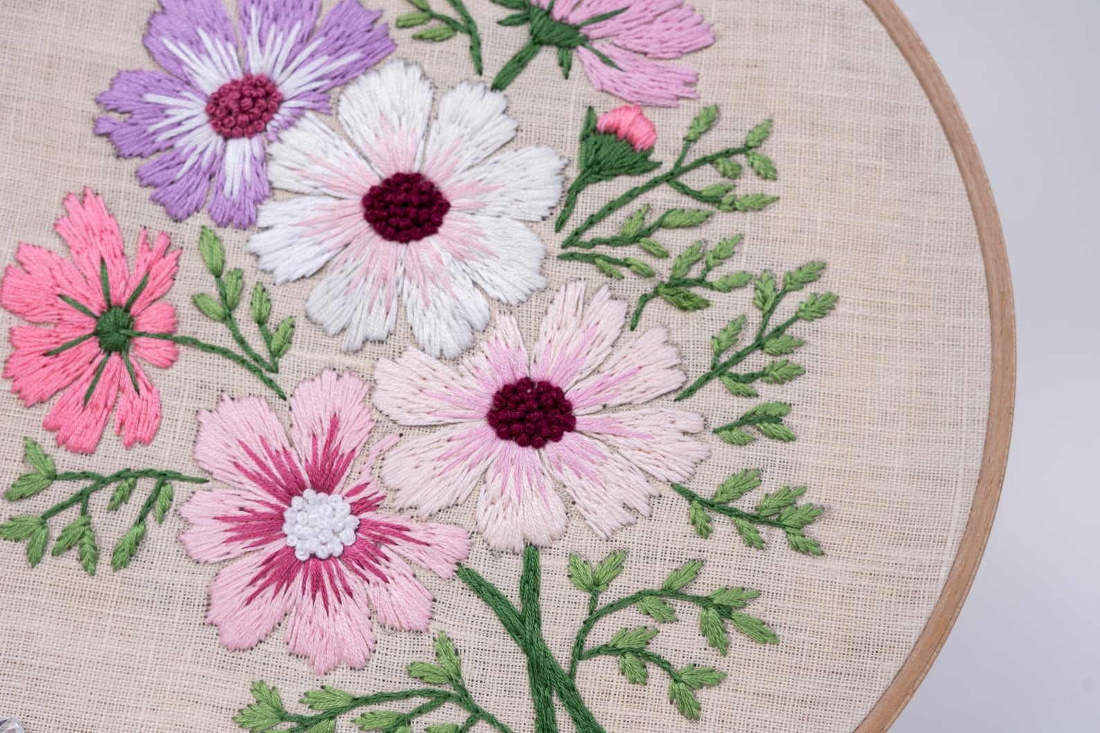Daisy Embroidery Pattern Video Tutorial Flower Embroidery - Etsy