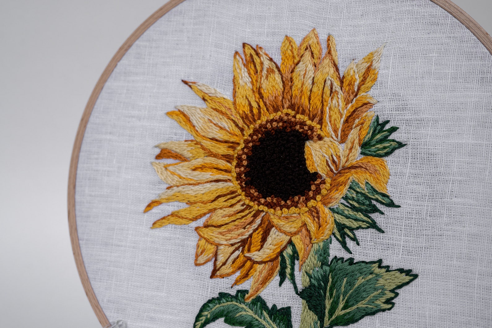 Sunflower Embroidery Pattern Video Tutorial. Digital - Etsy
