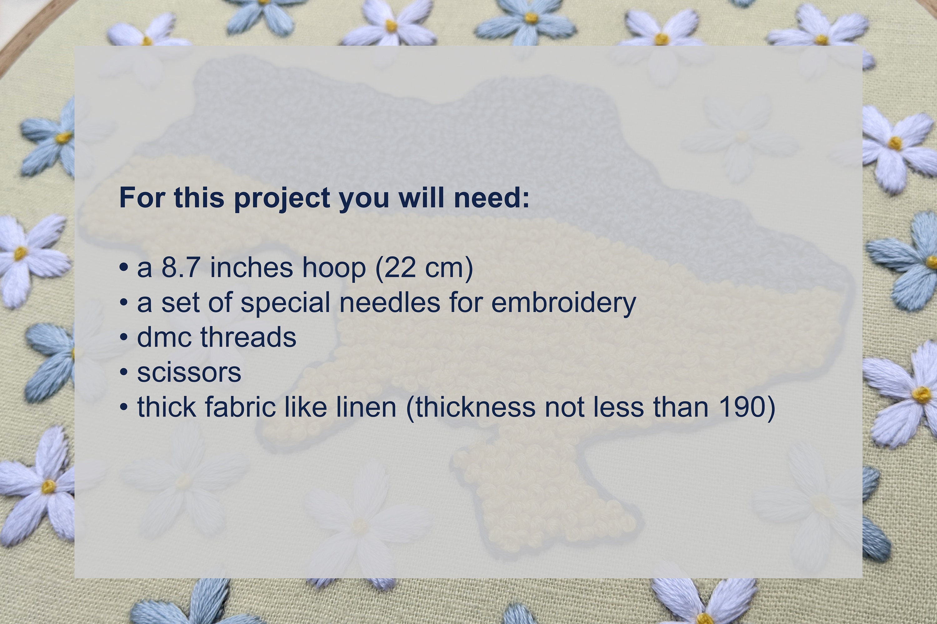 Floral Ukraine Map Embroidery Pattern + Video Tutorial, Digital ...