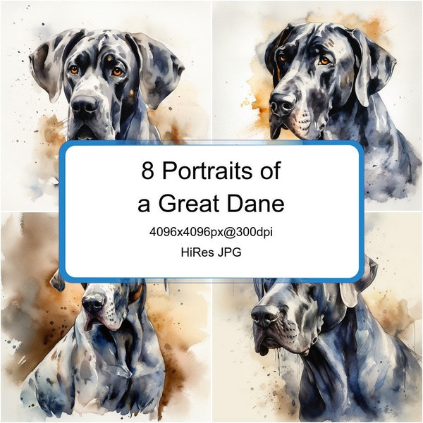 Great Dane Template - Etsy
