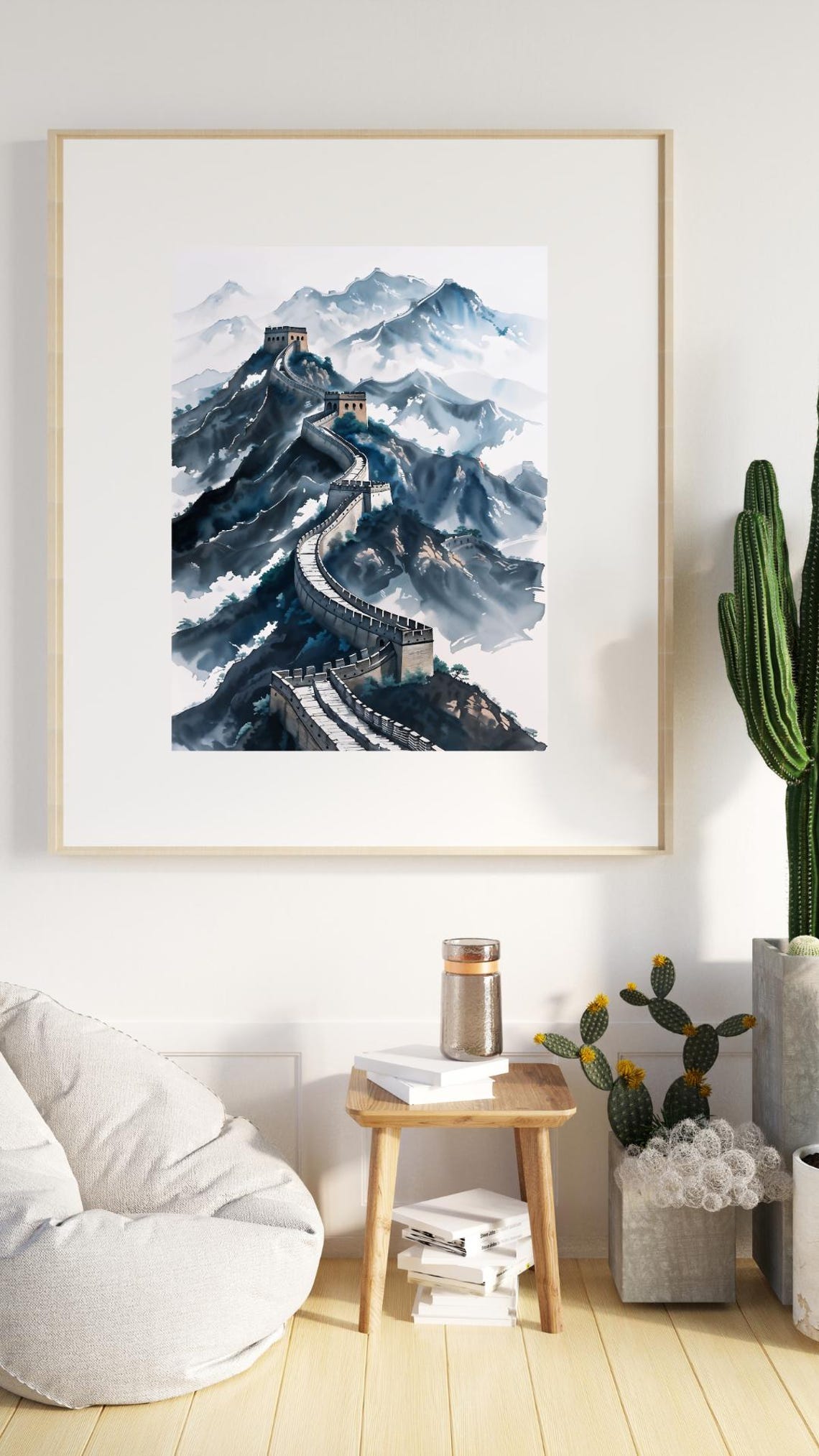 Vintage Great Wall of China Decor | Instant Download Art | Chinese ...