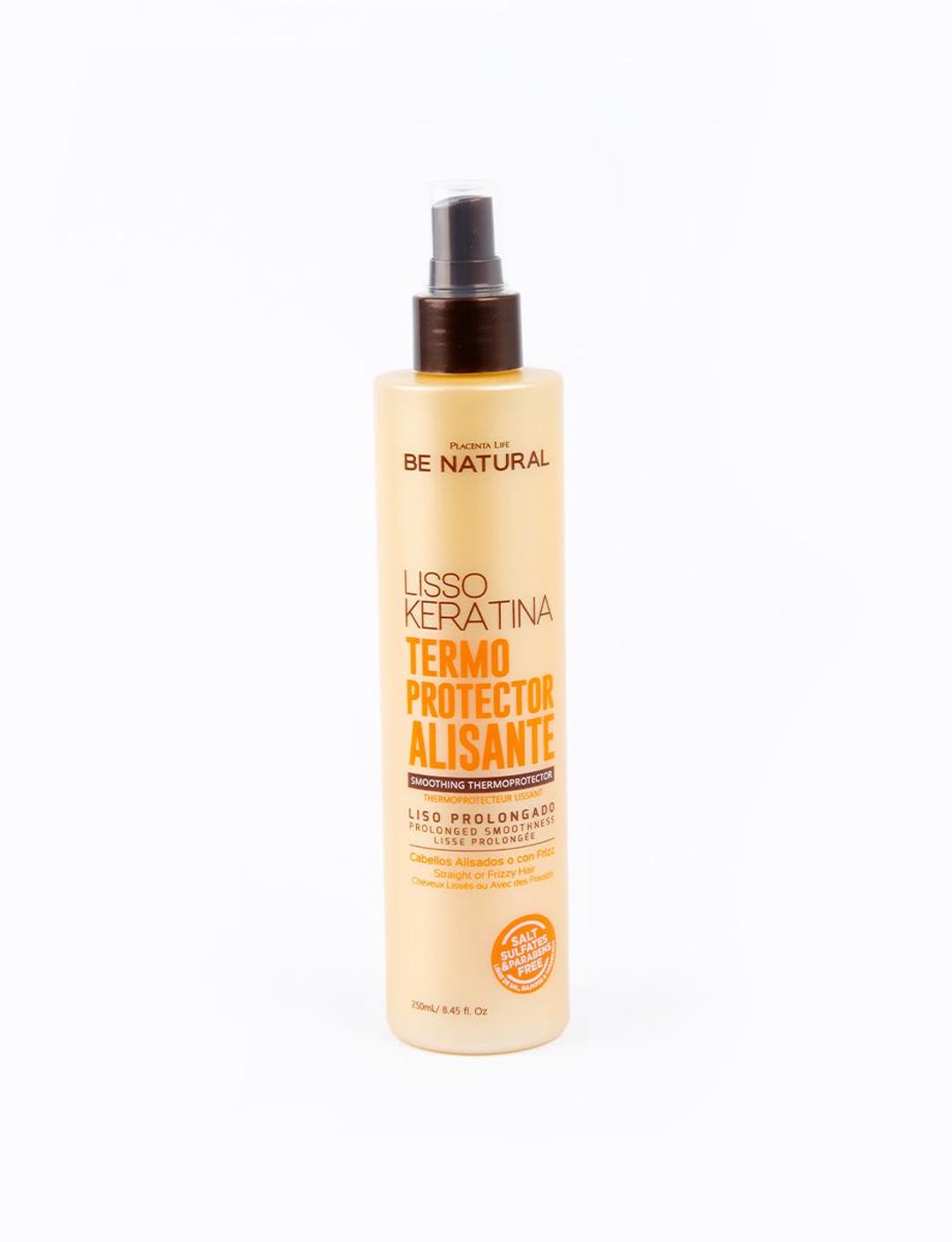 Life Be Natural Lisso Keratina Smoothing Thermoprotector for Straight or Frizzy Hair- 250 Ml/8. ...