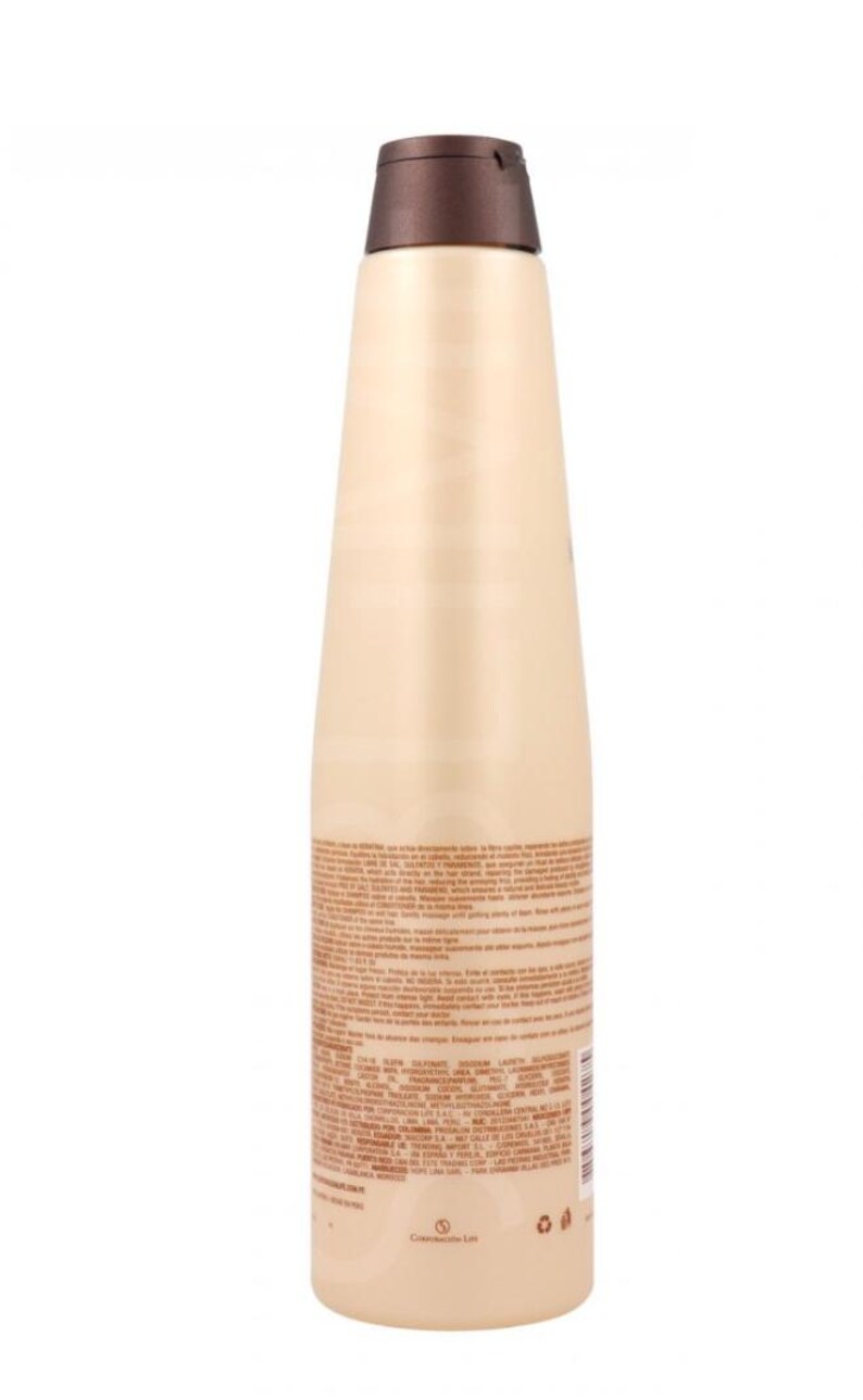 Life Be Natural Lisso Keratina Smoothing Thermoprotector for Straight or Frizzy Hair 250 Ml/8.45 ...