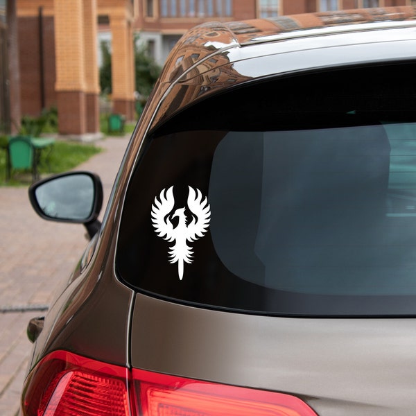 Phoenix Rising Car Decal - Etsy