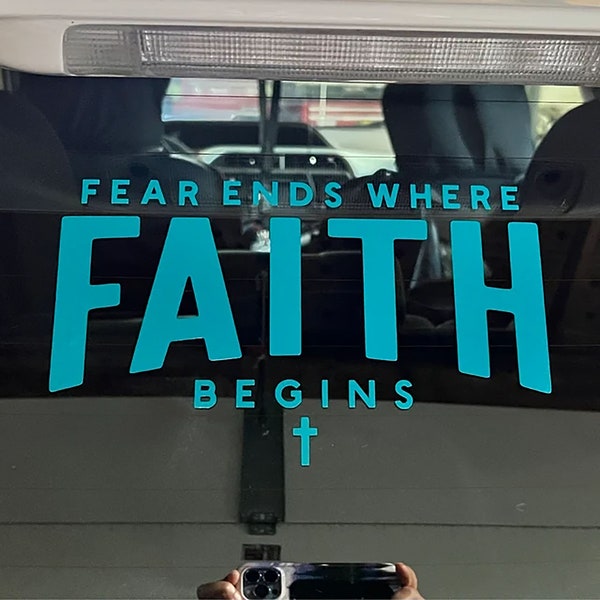 Fear Not Car Decal - Etsy