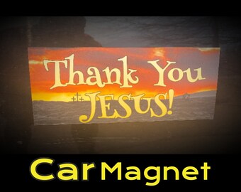 Car Magnet Jesus - Etsy