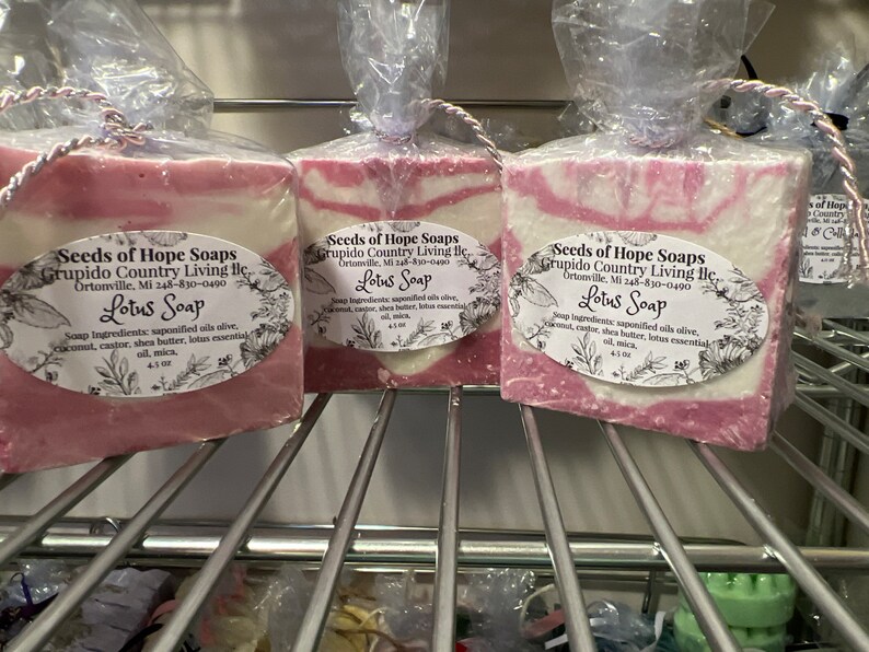 Lotus Flower Soap Bar Lotus Soap Natural Soap - Etsy