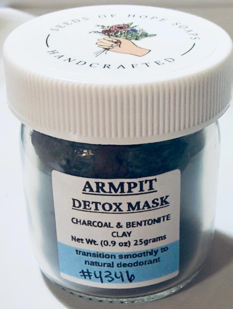 Armpit Detox Mask | Charcoal & Bentonite Clay Underarm Mask | Natural ...