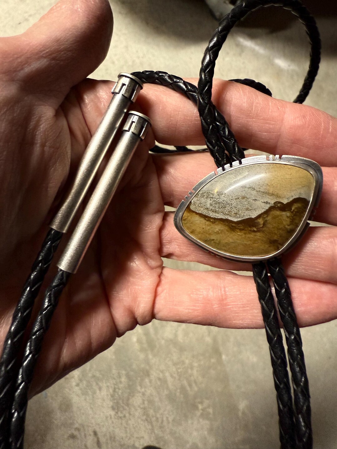 Disaster Peak Jasper Bolo Tie/necklace - Etsy