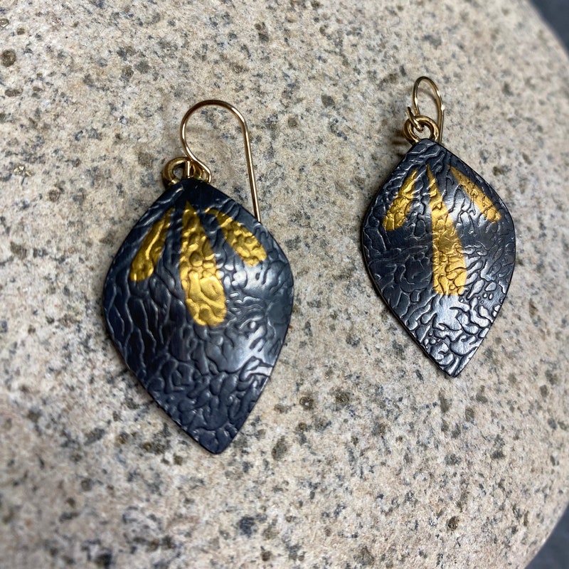 Keum Boo Earrings - Etsy