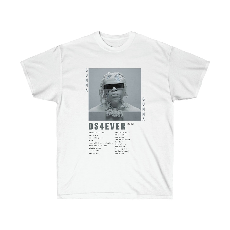 Gunna Ds4ever T Shirt | Rap Tee | Short-sleeve Unisex Black Vintage ...