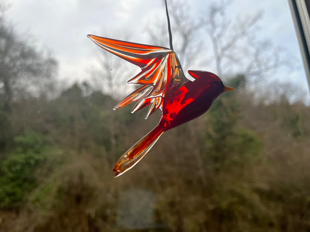 Red Cardinal Made of Glass | Glass Art From the Glassblower | Glass ...