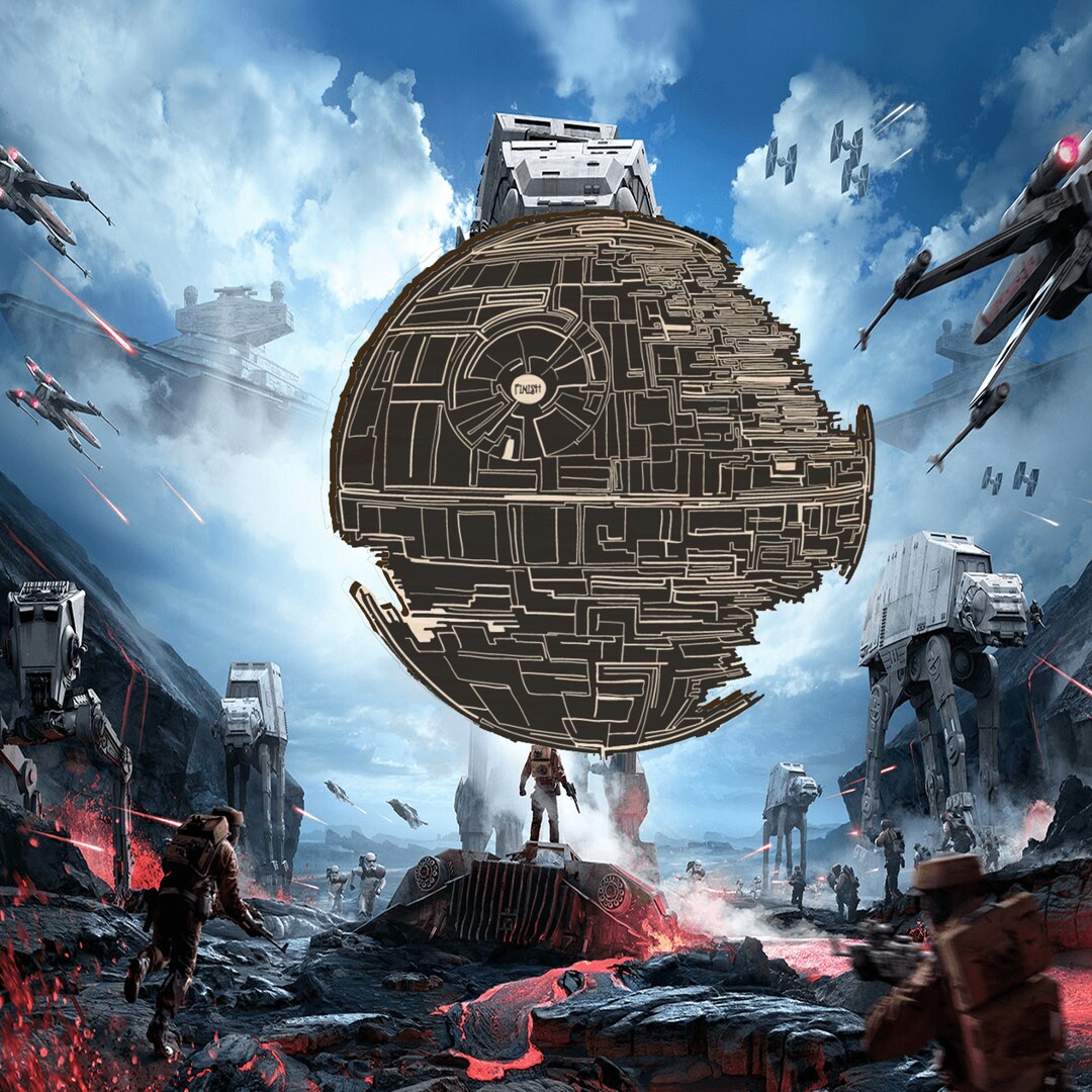 Wooden Star Wars Inspired Coasters & Wall Art Death Star Coaster 014 ...