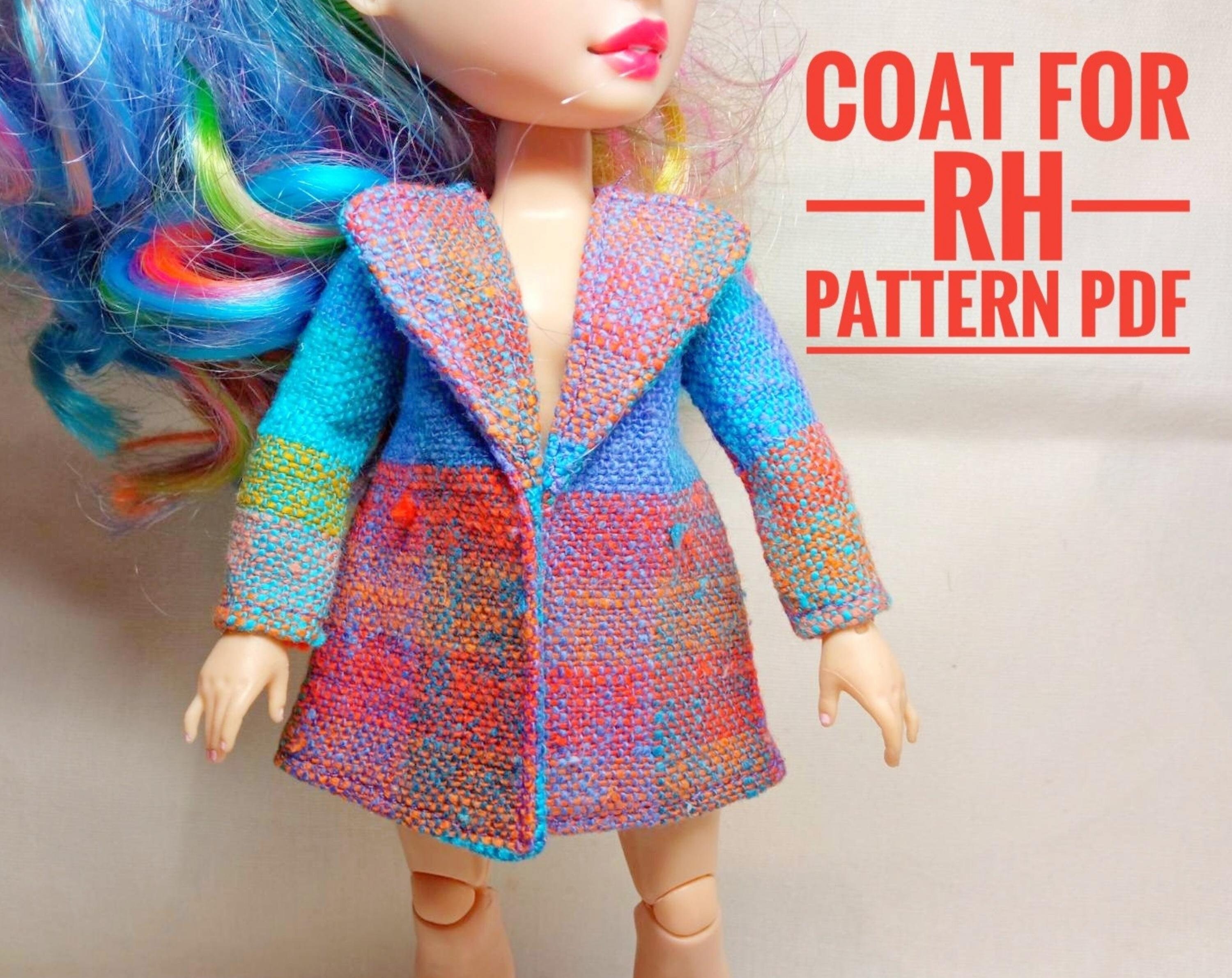 Coat Sew PDF Pattern for Dolls on Sale Digital File - Etsy