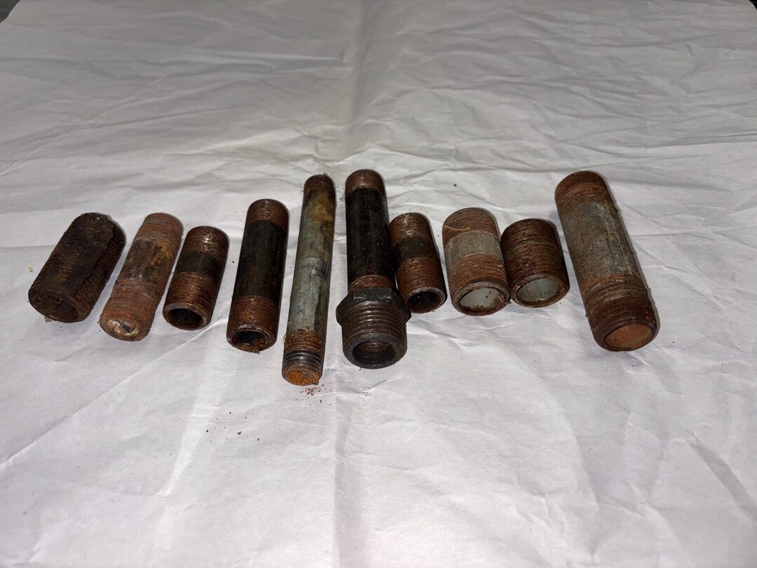 Old Short Rusty Pipe Pcs, Vintage Assorted Iron Project Rust Dying ...