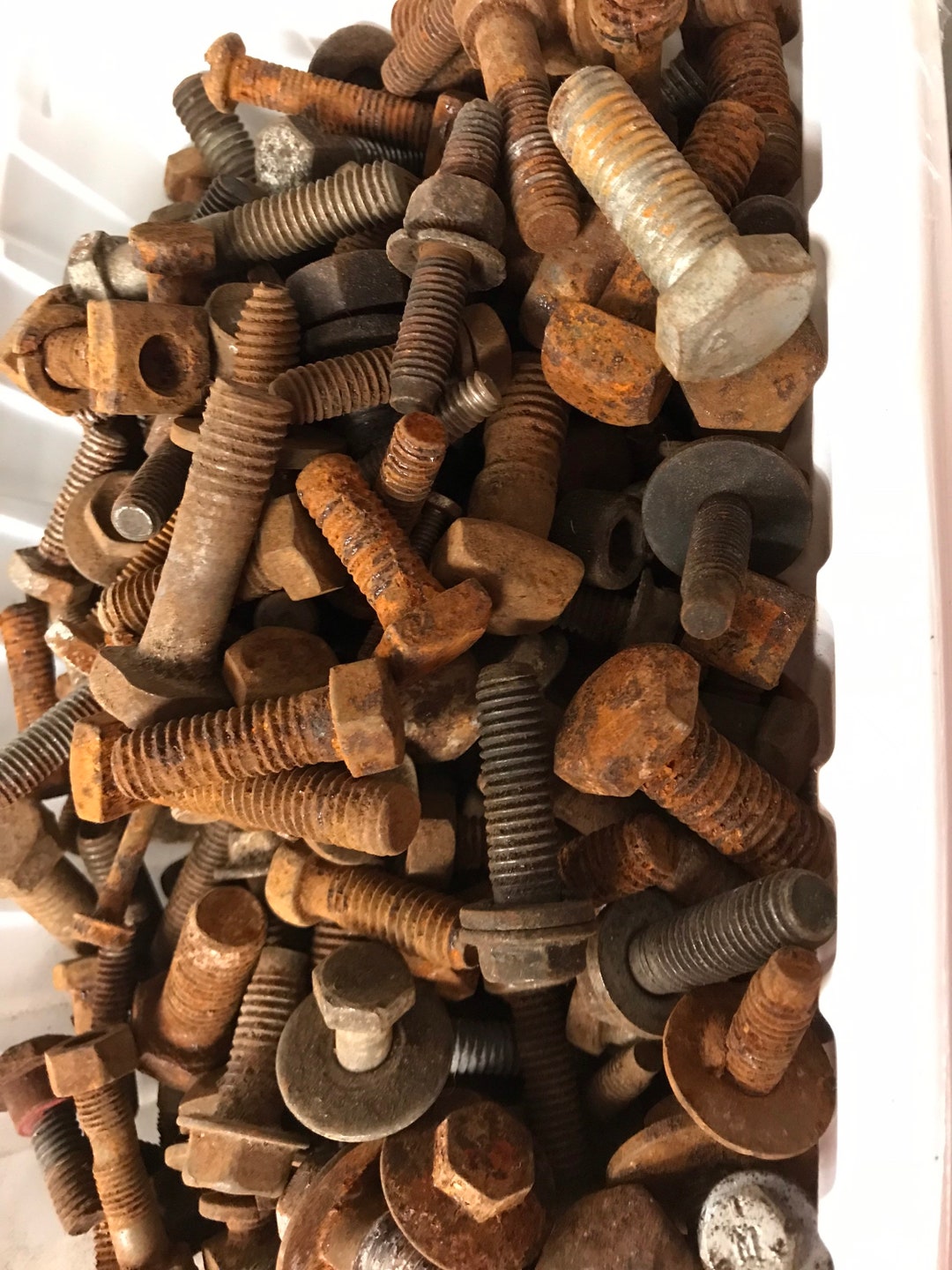 Rusty Bolts 1" - 3" Vintage Primitive Project Assorted Diameter One ...