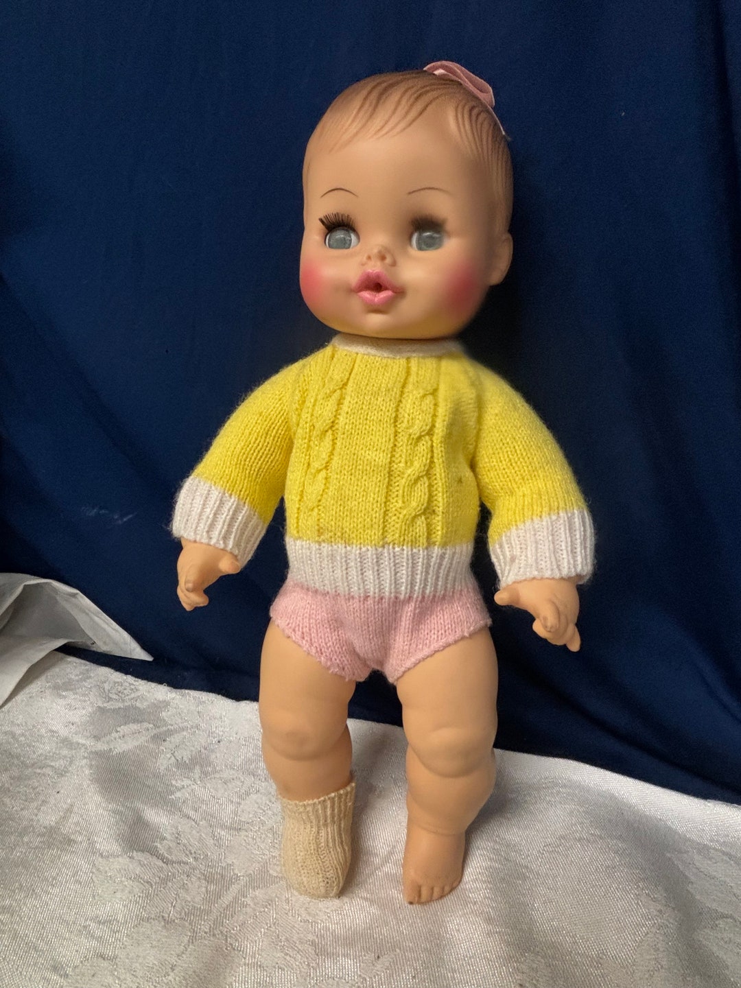 Horseman Doll , Vintage Doll, Hard Rubber Body Doll, Primitive Doll ...