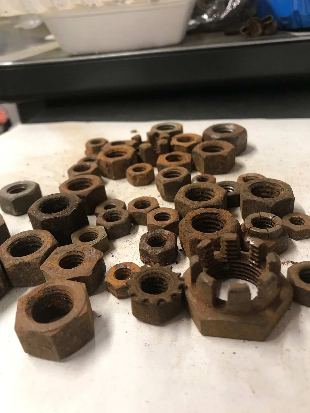 Rusted Oxidized Hexagon Hex Nuts No Bolts With Holes for Jewelry ...