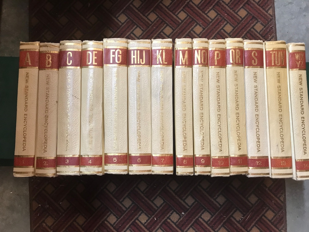 1963 New Standard Encyclopedia Set, Instant Library, Vintage Book Lot ...