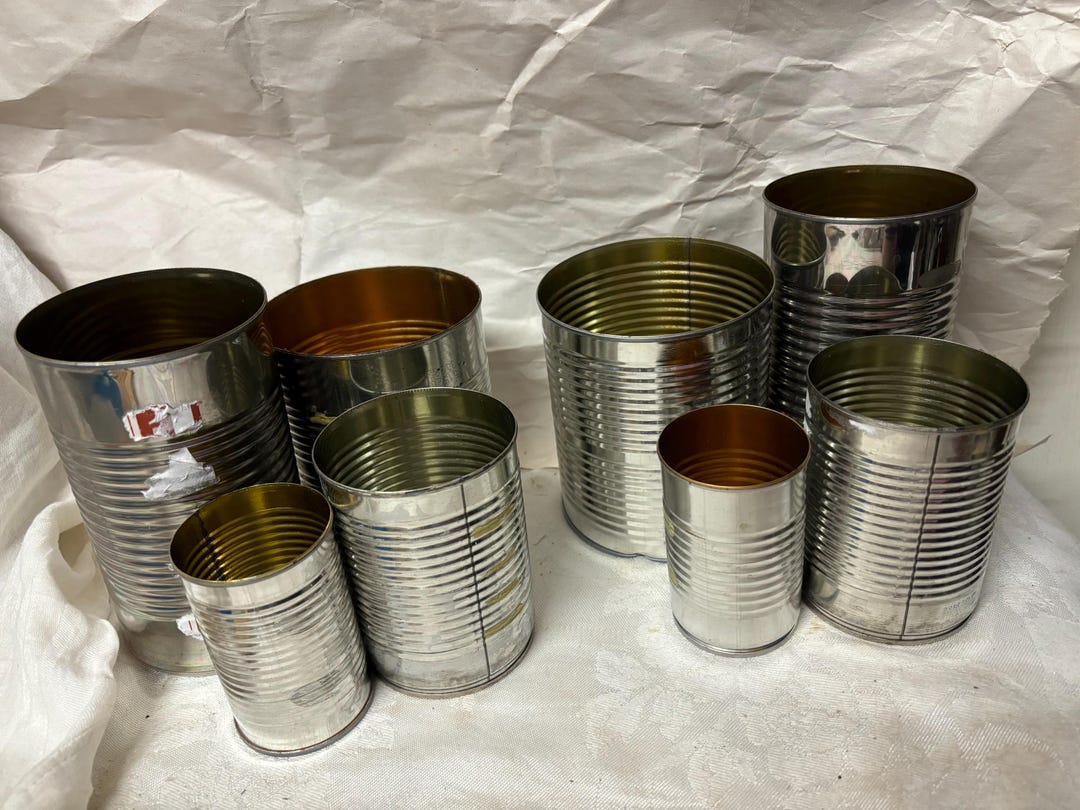 8 Nested Tin Cans TARGET PRACTICE Photos of Exactly What You Receive ...