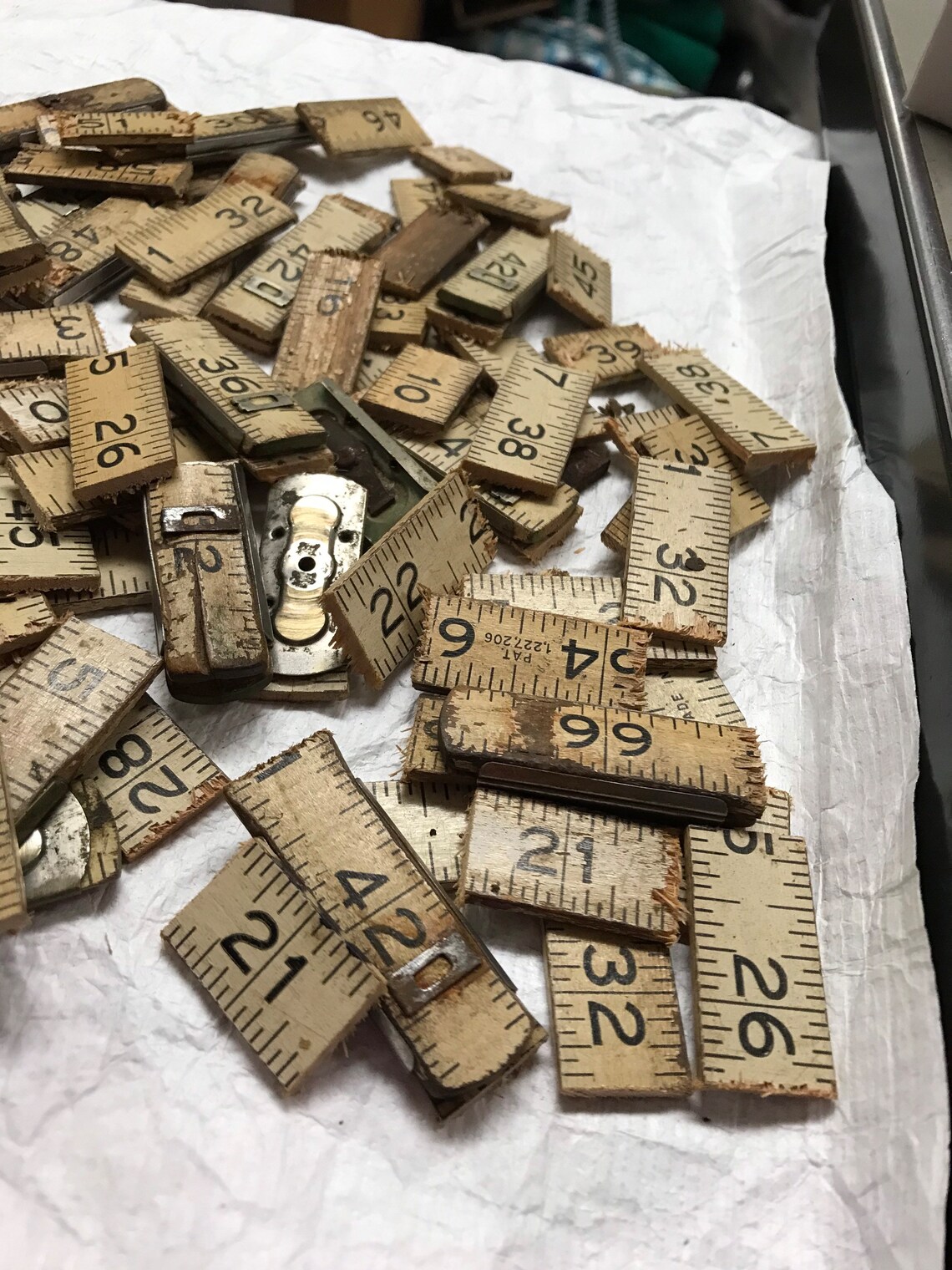 12 Pieces Expandable Folding Ruler Vintage Wooden Expandable - Etsy