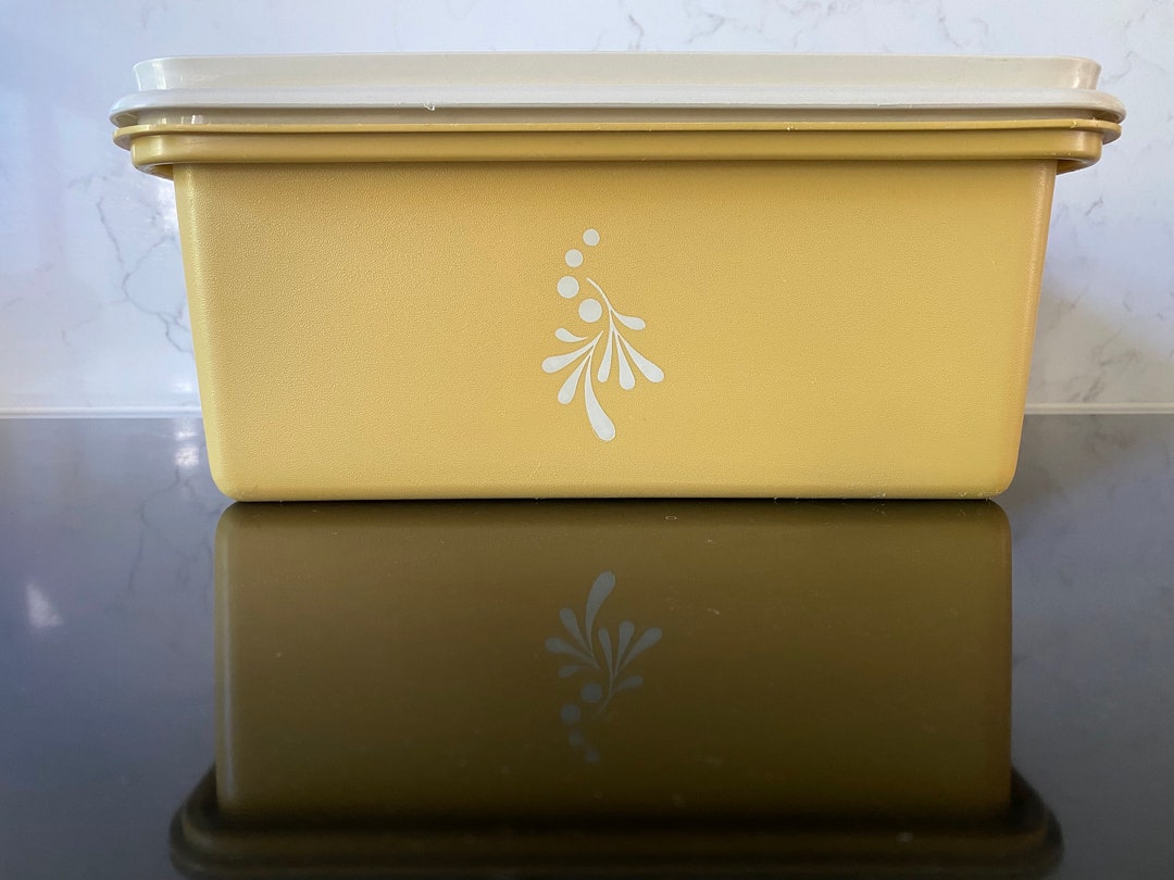 Tupperware Large Square Cake Container Harvest Gold - Etsy