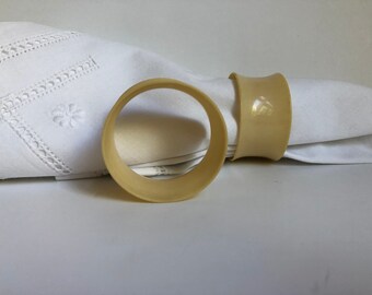 Ivory Napkin Rings | Etsy