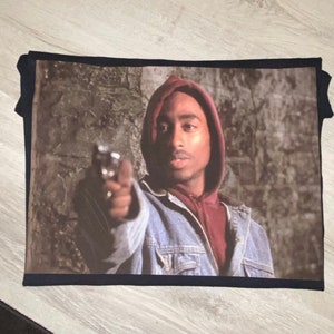 Tupac Holding Gun scène de film de jus - Etsy France