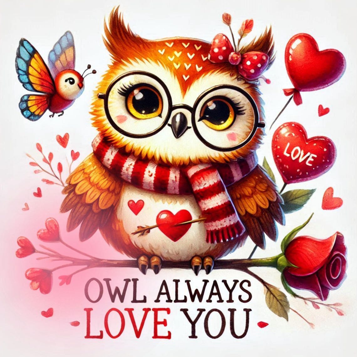 Adorable Owls, Valentines, Owl Always Love You, Use for Apparel, Cards ...