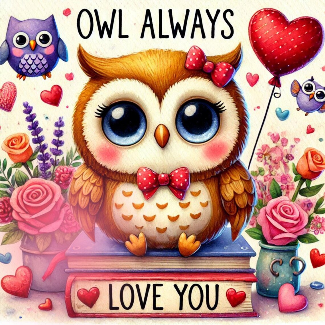 Adorable Owls, Valentines, Owl Always Love You, Use for Apparel, Cards ...