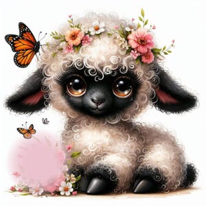 Adorable Little Lambs, Use for Cards, Nursery Wall Art, Apparel ...