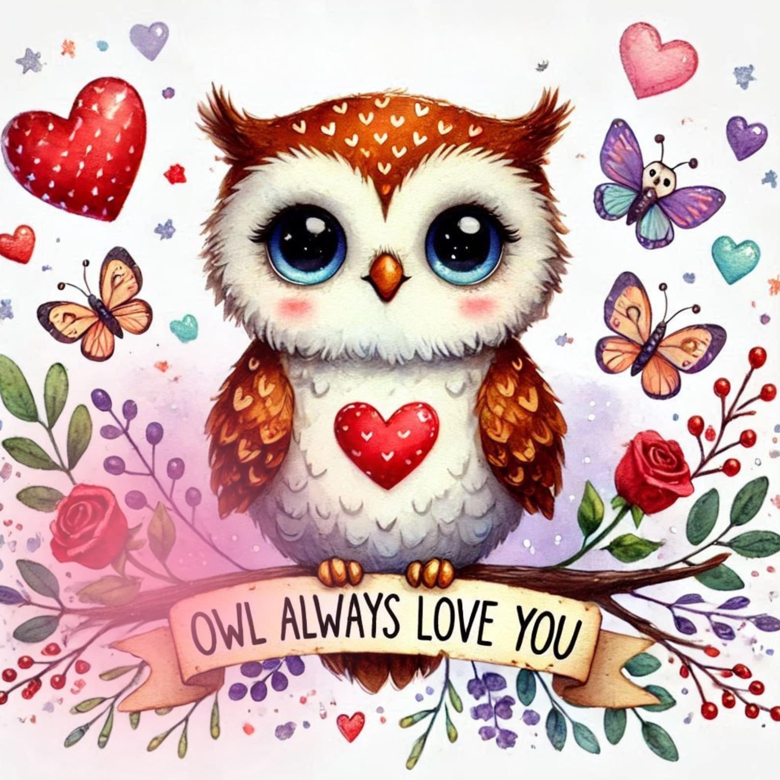 Adorable Owls, Valentines, Owl Always Love You, Use for Apparel, Cards ...