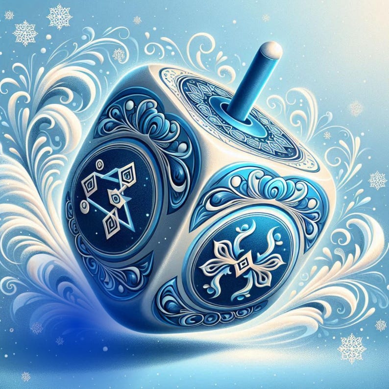 Hanukkah, Elegant Dreidels - Etsy